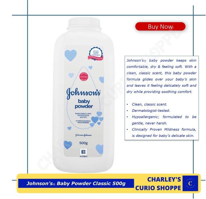 Johnson's Baby Powder Classic 500g | Lazada PH