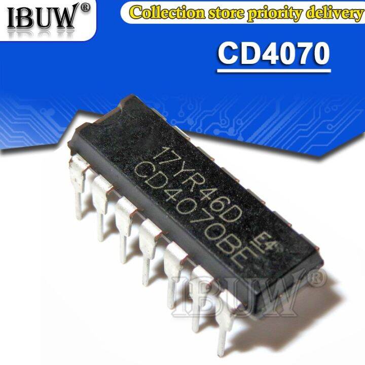 10ชิ้น CD4070BE จุ่ม CD4070-14 CD4070BD DIP14ลอจิกชิป | Lazada.co.th