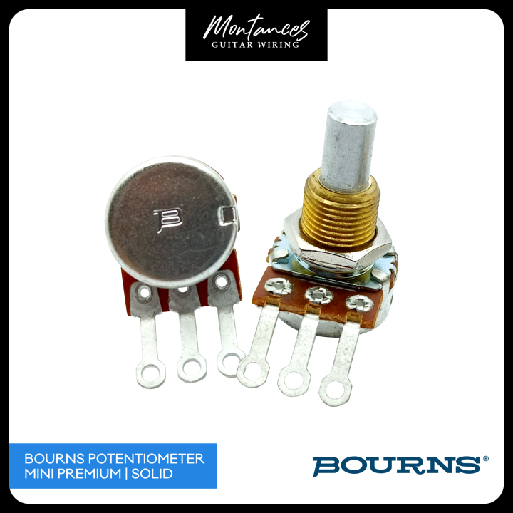 Bourns® Potentiometer MINI Solid Shaft 3/8" US specs for guitar and ...