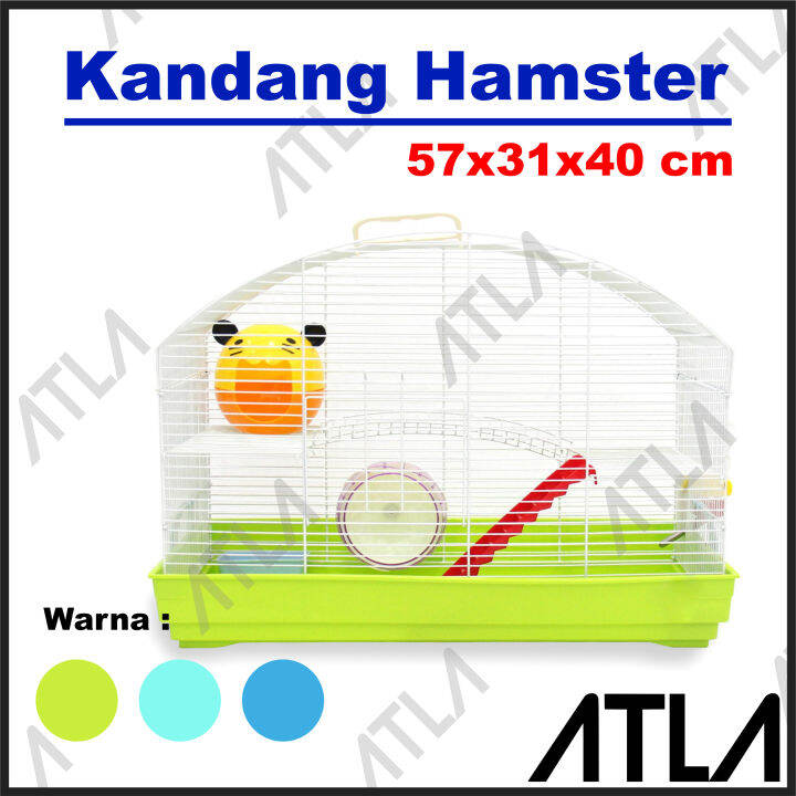 Kandang Hamster Besar Tingkat Rumah Lipat Hewan Peliharaan Besi KH003 ...