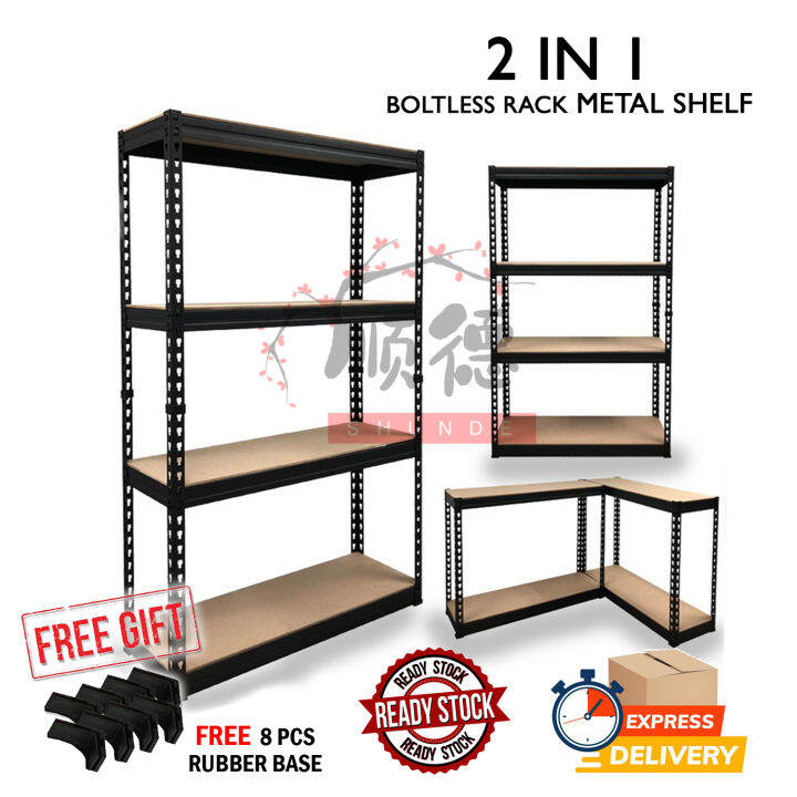 [Hot Selling] 2 in 1 Boltless Rack 30cm D x 90cm L x 145cm H Boltless ...