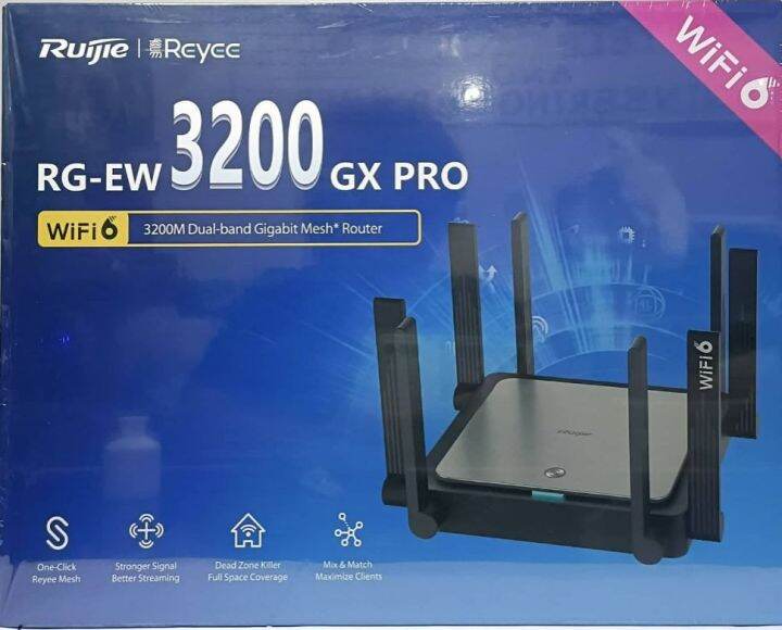 Ruijie Reyee WiFi 6 Router RG-EW3200GX PRO AX3200 Wifi 6 Smart Wi-Fi ...
