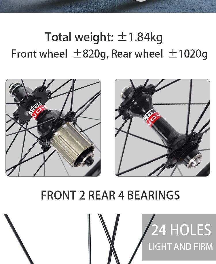 [COD] NEW Novatec 700C Road Wheels Layer Alloy Brake Rim A271/F372SB ...