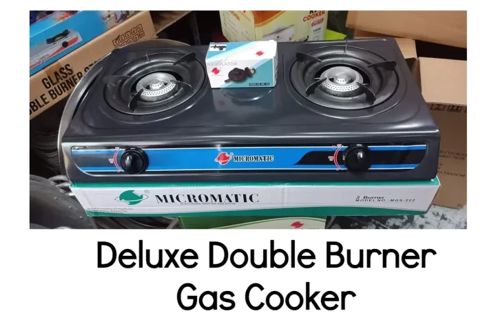 Shopshops Deluxe Double Burner Gas Cooker (design/color may vary ...