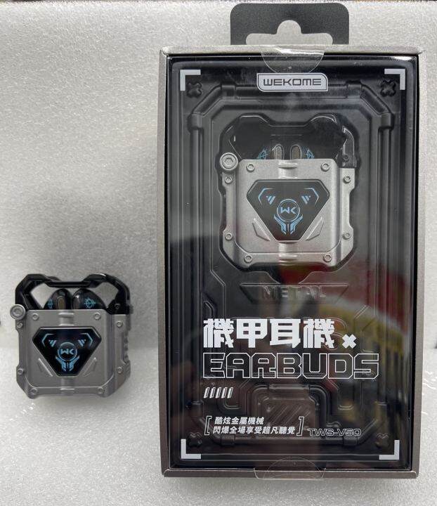 WEKOME TWS V50 VANGUARD SERIES MECHA EARBUDS (V5.3) TARNISH | Lazada