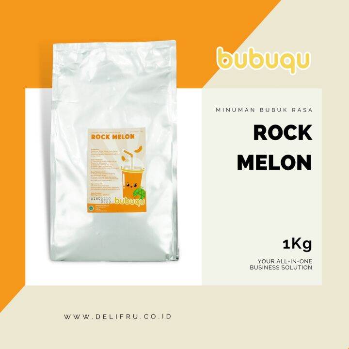1kg Bubuqu Powder Drink Rock Melon - Bubuk Minuman Buah Rock Melon ...