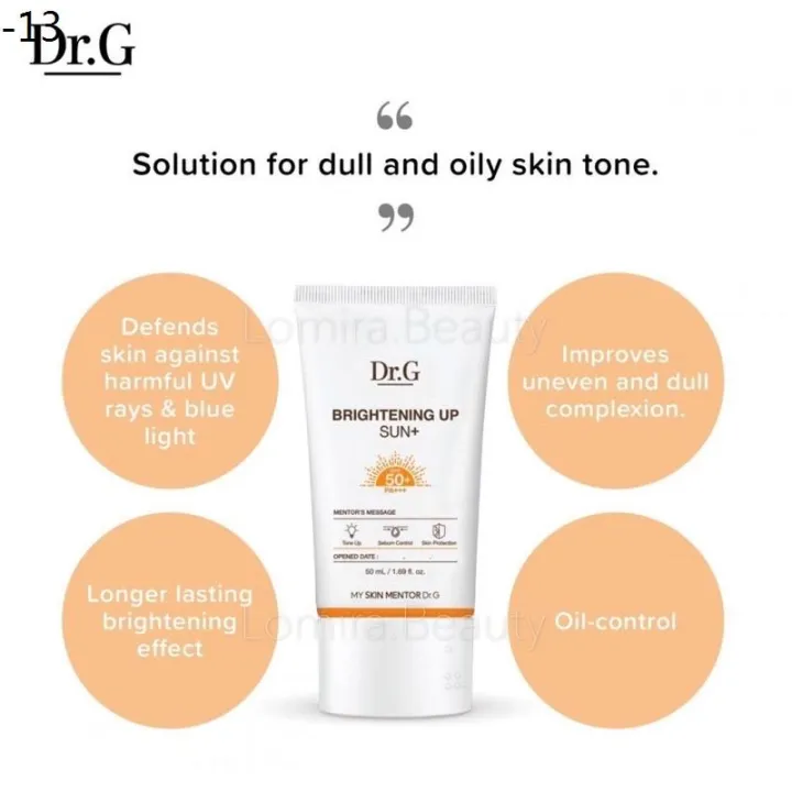 face Dr.G Brightening Up Sun+ (50ml)｜Dr G Green Mild Up Sun+ (50ml) Dr ...