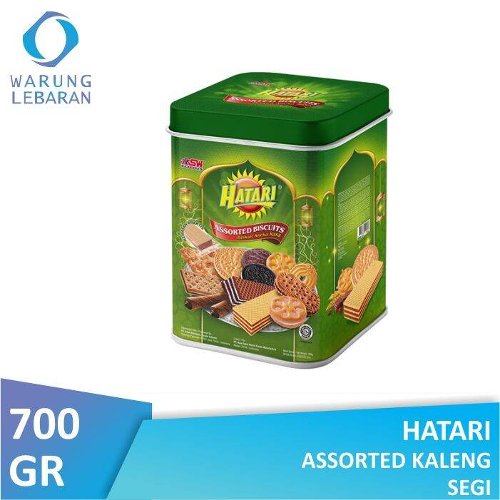 Hatari Assorted Biscuits Tin 700 GR - Biskuit Kaleng Lebaran | Lazada ...