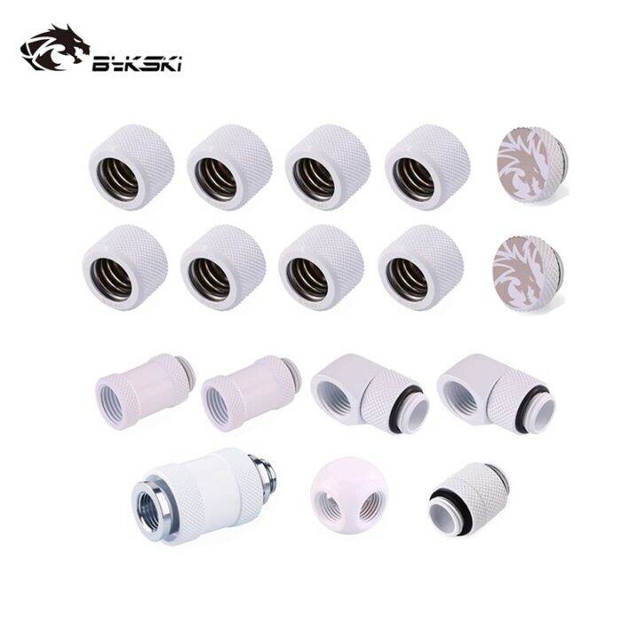 BYKSKI Fitting 90องศา Hard Tube Fittings Water Cooling Pc อุปกรณ์เสริมคอมพิวเตอร์ Water Cooling ...