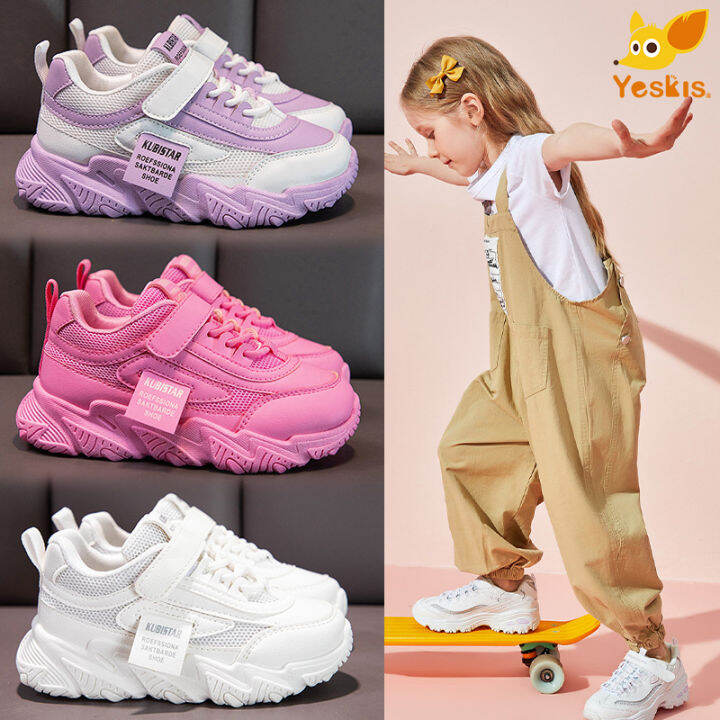 YESKIS รองเท้ากีฬาใหม่วิ่งผ้าตาข่ายระบายอากาศได้ดีสำหรับเด็กผู้หญิง ...