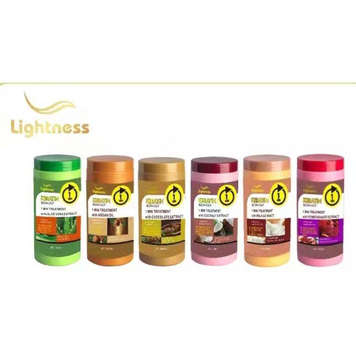 Lightness Keratin 1 Minute Blow-out Hair Care Treatment 1000ml | Lazada PH