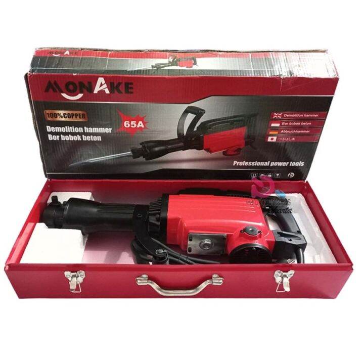 Monake Mesin Bobok Beton 65A - Demolition Hammer 65mm Monake 15kg ...