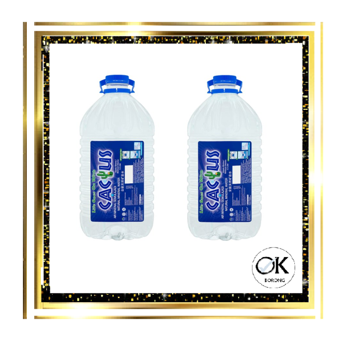 CACTUS MINERAL WATER 5.5L x 2 #Okborong #Borong #Summer #Desa #Spritzer #Ice Mountain #Blue # ...