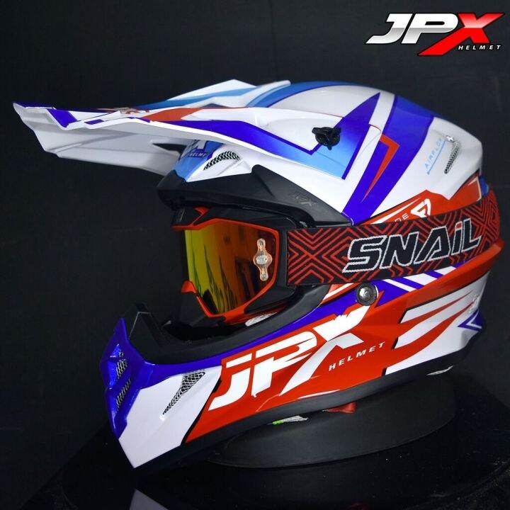 HELM JPX X36 PAKET GANTENG GOOGLE SNAIL ORIGINAL HELM JPX ADVENTURE ...