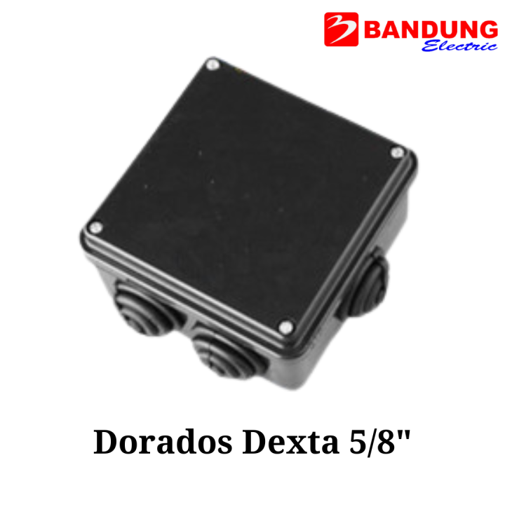 Dorados dexta 3/4" Junction box PVC Duradus 100x100x50mm Hitam DX-122 ...
