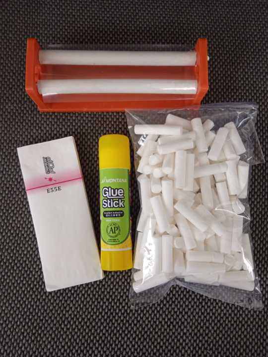 paket lengkap alat linting papir manis e55e berry pop+busa+alat linting ...