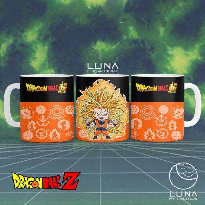 Dragon Ball Chibi Coffee Mug Collection (Goku, Beerus, Brolly, Cell ...