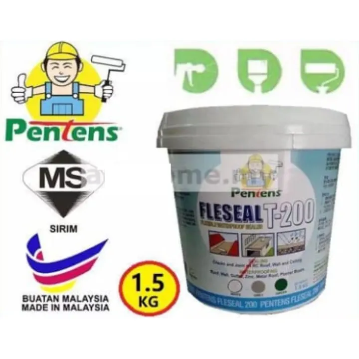 1.5kg Pentens Fleseal T200 waterproof sealer (grey) | Lazada
