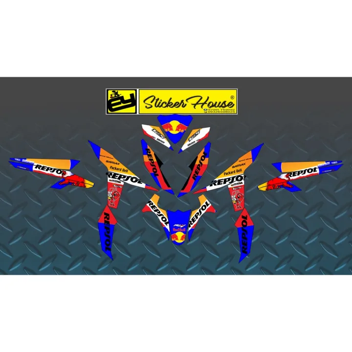 立即发货 RUSI Passion 125 Decals Laminated | Lazada PH