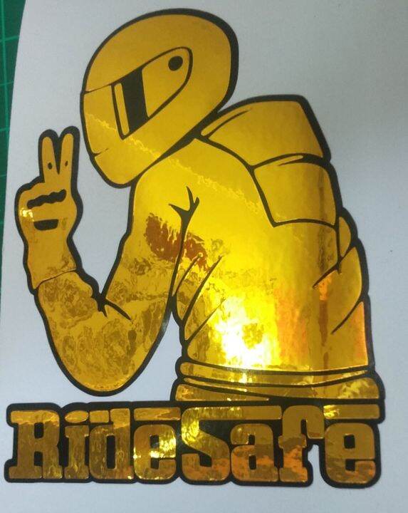 RIDE SAFE STICKER DECALS FOR MOTORCYCLE CAR | Lazada PH