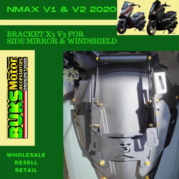 BMA NMAX 2020 V2 NMAX V1 Bracket Adjustable X3 V3 for with Tube Bar ...