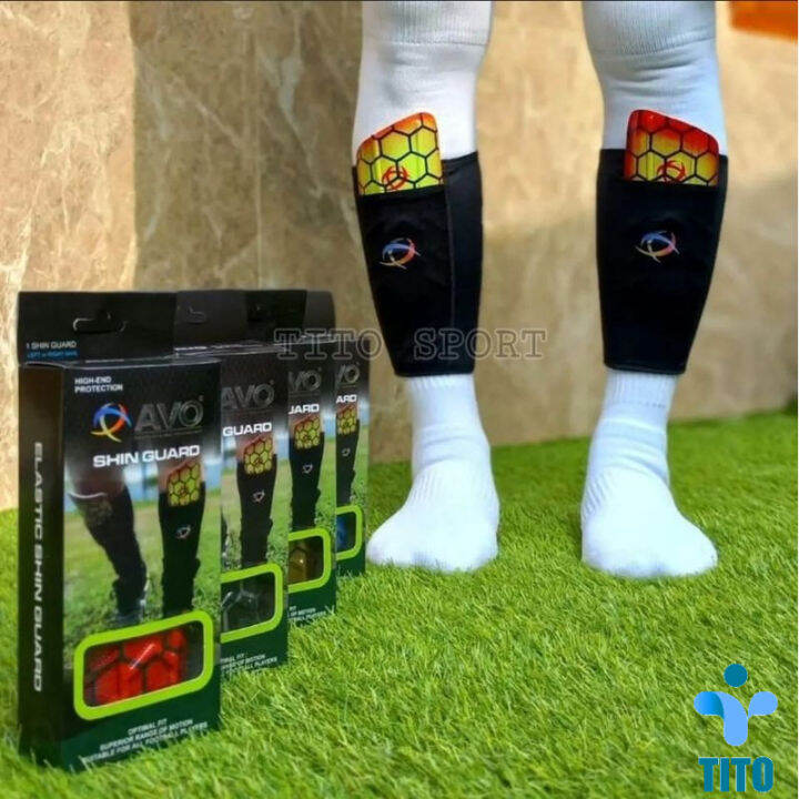 Deker Lakop Embos Bola Futsal Shin Guard Pelindung tulang kering Sarung ...