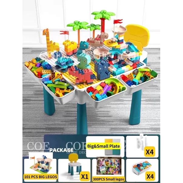 COE Multi-function building table Small Bricks compatible Multifunction ...