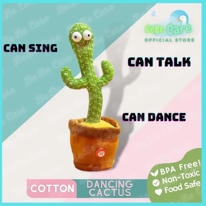 sccBebeCare! Dancing, Singing,Talking and Recording Cactus plush Toy ...