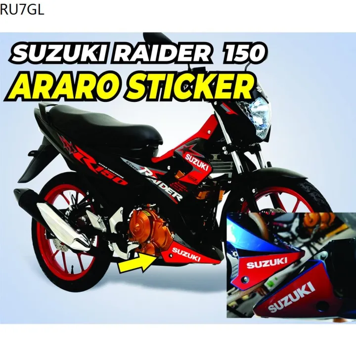 Stickers ☚Suzuki Raider R150 UNDER COWLING ARARO DECALS I MOTO GP ...
