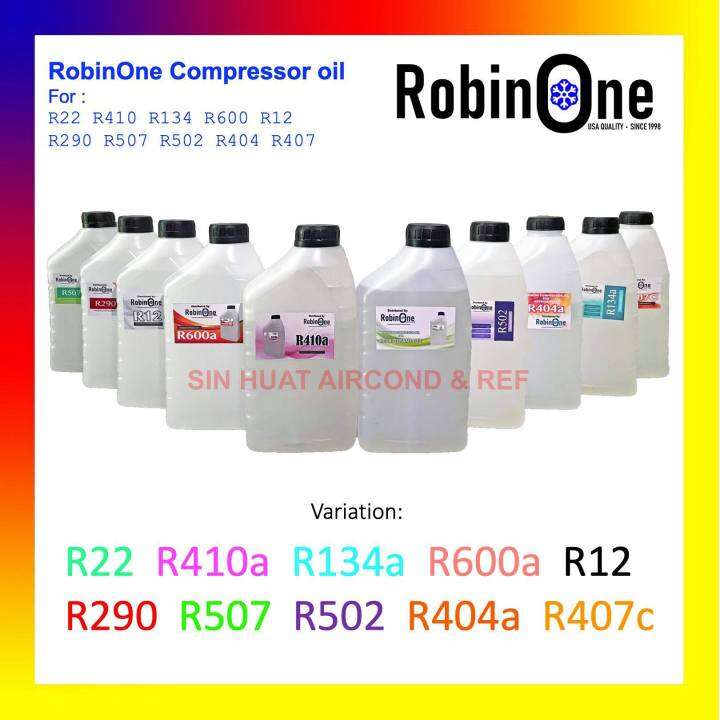RobinOne Refrigerator Compressor Oil For R22 R410a R134a R600a R12 R290 R507 R502 R404a R407c ...