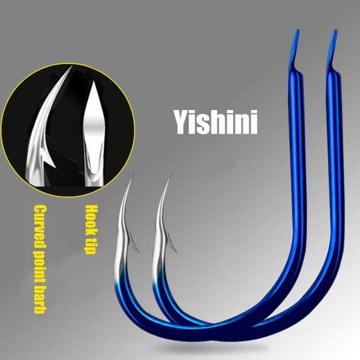20/40 Pcs Super Sharped Forged Fishing Hooks Authentic High Carbon ...