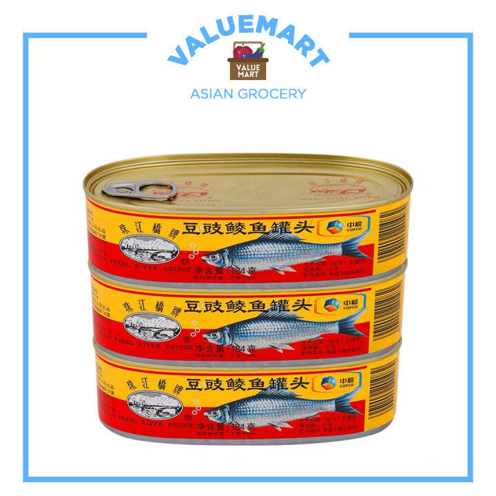 HK Pearl River Bridge Fried Dace Fish with Black Bean Sardines In Can ...