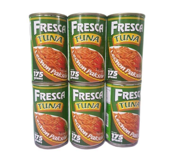 FRESCA TUNA LECHON PAKSIW Flavor - Easy Open (pack of 6 cans x 175 ...