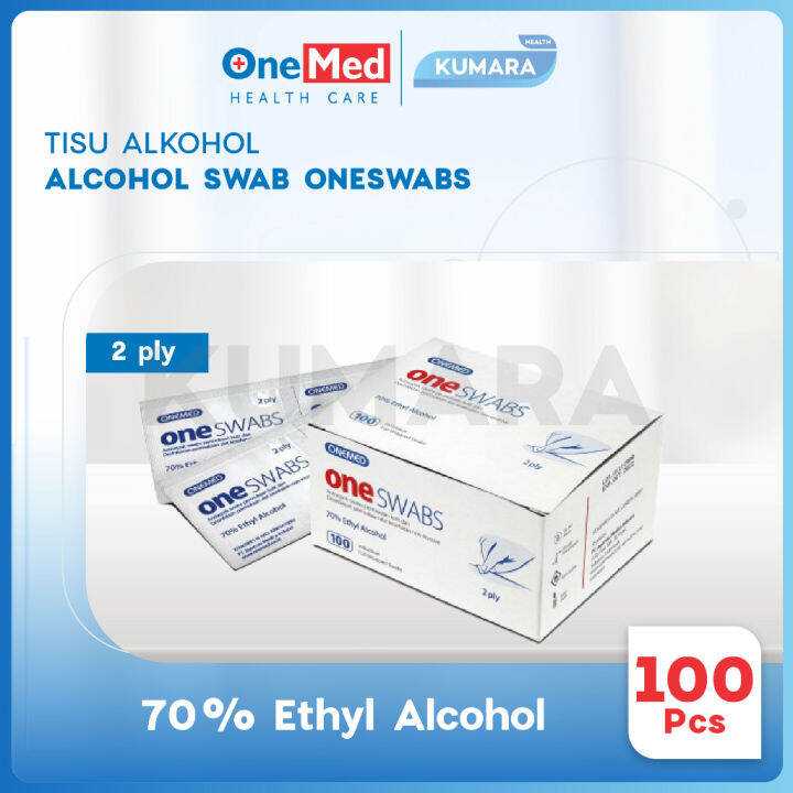 ONEMED - Alcohol Swab Oneswab isi 100's | Lazada Indonesia