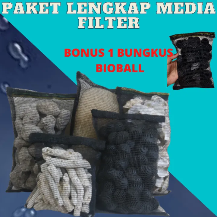 MEDIA FILTER KOLAM KOI LENGKAP JARING BEKAS NELAYAN KARANG JAHE BATU ...