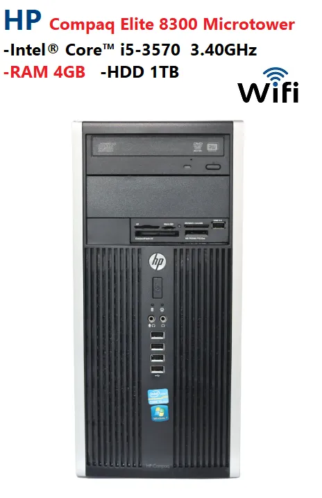 HP Compaq Elite 8300 Microtower -Intel® Core™ i5-3570 3.40GHz -RAM 4GB ...
