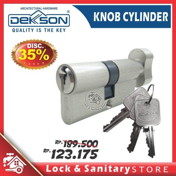 Silinder Knob Dekson Dekkson CYL TC DL 60MM SN Knob Cylinder Silinder Kunci Pintu | Lazada Indonesia