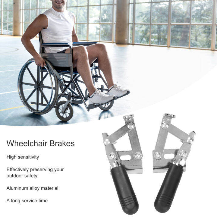 Wheelchair Brakes Assembly Stable 1 Pair Emergency Brake Wheelchair ...