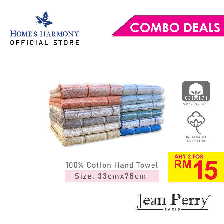 Jean Perry Miyagi 100% Cotton- Hand Towel | Lazada