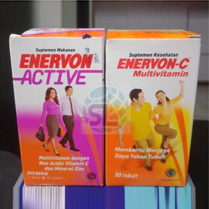 Enervon C Active / Enervon C botol isi 30 kapsul Multivitamin | Lazada ...