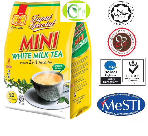 Cap Tupai Mini White Milk Tea Instant 3 in 1 (20 sachets x 20g) | Lazada