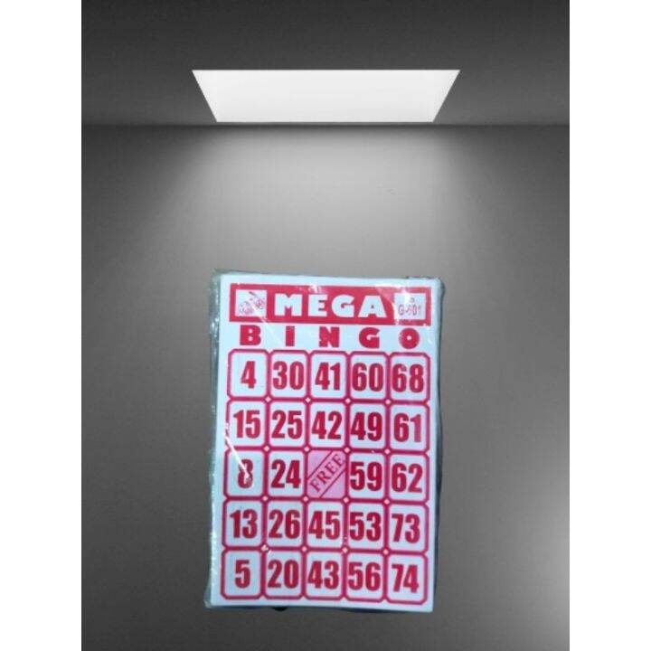 Bingo cards MEGA BINGO 100pcs with hole regular size hard paper | Lazada PH