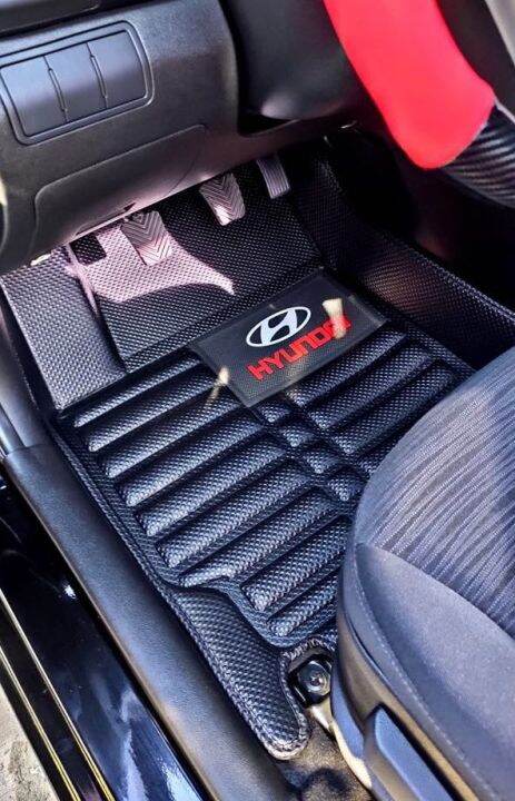 2012-2018 Hyundai Accent Premium Diamond Deep Dish Car Floor Rubber ...