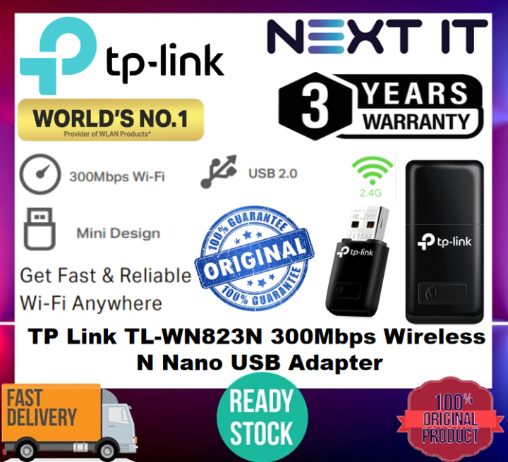 [READY STOCK] TP-Link TL WN823N High Speed 300Mbps Mini Wireless N USB ...