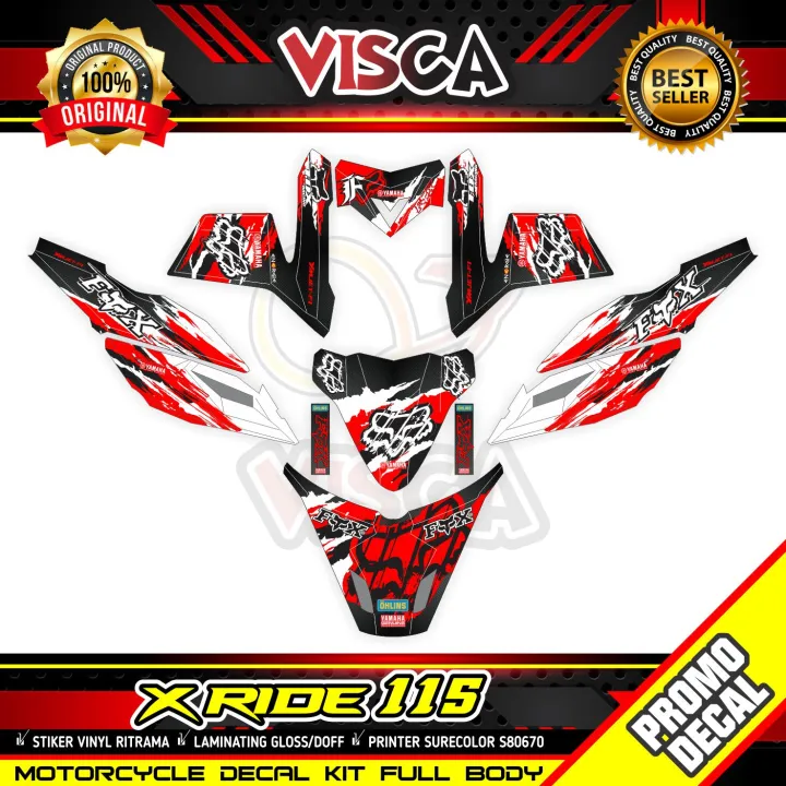 Decal X Ride 115 Old Full Body Stiker X Ride 115 Old Full Body Carbon ...
