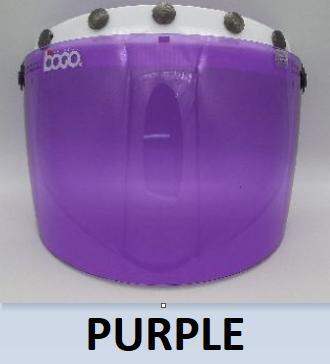 HELMET VISOR BOGO 5 BUTTONS WHITE CAP , HELMENT CAP PURPLE | Lazada