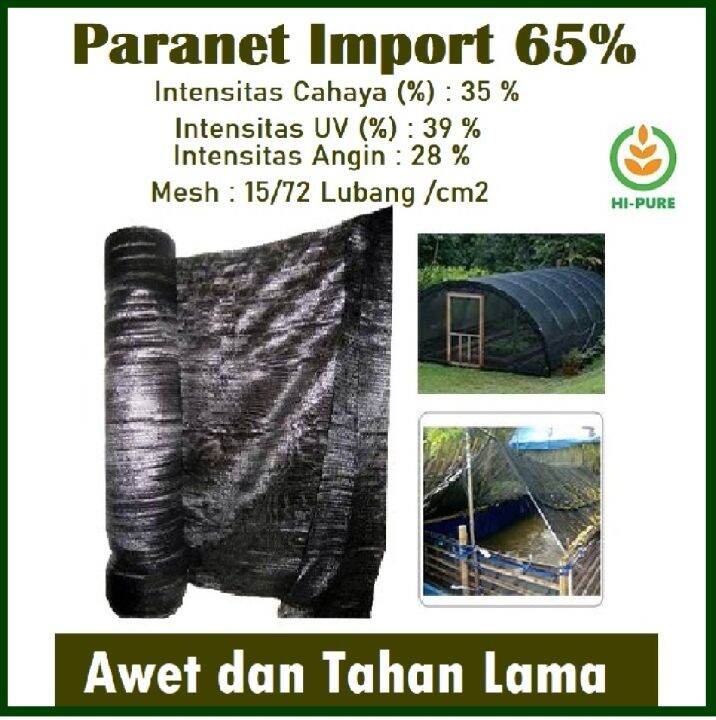 JARING ATAP PARANET 65 % LEBAR 3 METER - AWET TAHAN LAMA SHADINGNET ...