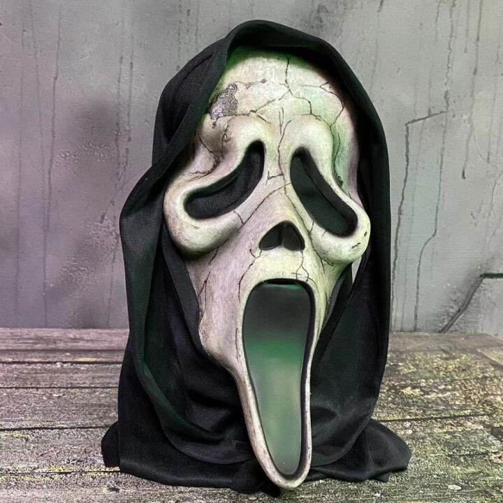 LINCHEIN Carvinal Scream Face EVA Horror Billy Loomis Ghostface Costume ...