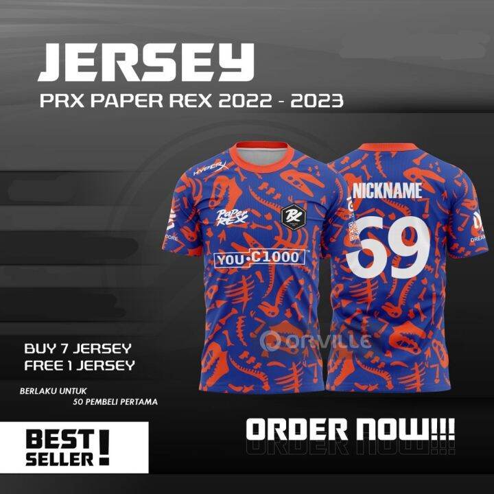 【Ready stock】 Jersey PRX PAPER REX NEW 2022-2023 MY SG FREE Numerals ...