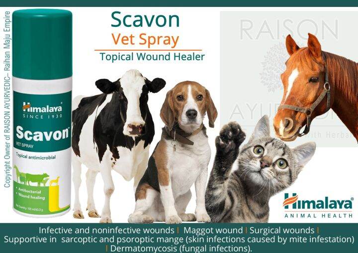 Himalaya Scavon Vet Spray 100ml Tropical Wound | Lazada